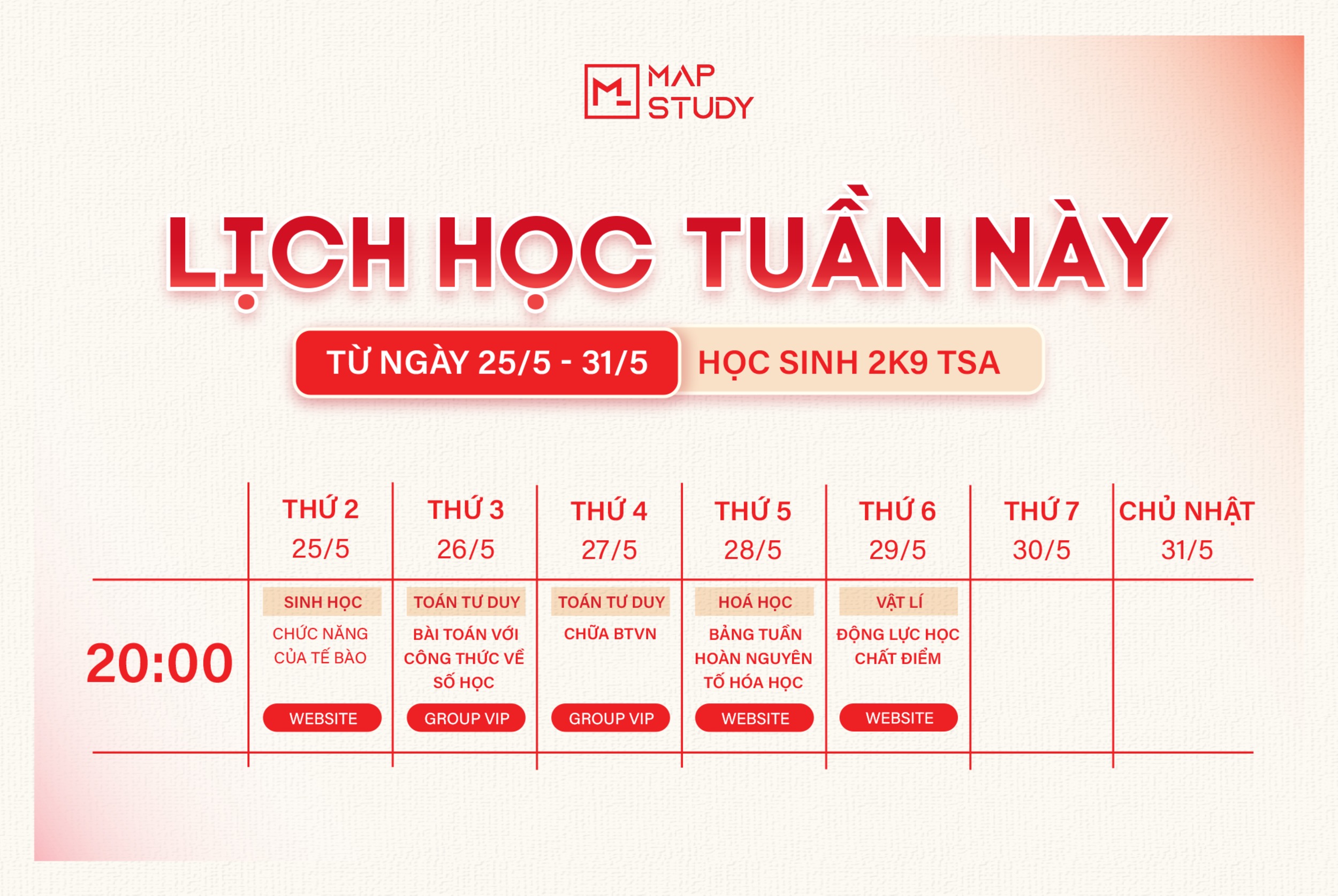 KHOÁ LUYỆN THI ĐÁNH GIÁ TƯ DUY BÁCH KHOA (TSA) - 2027 | Mapstudy.edu.vn
